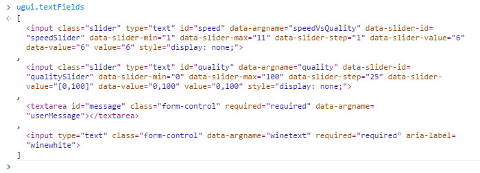 UGUI: API Documentation